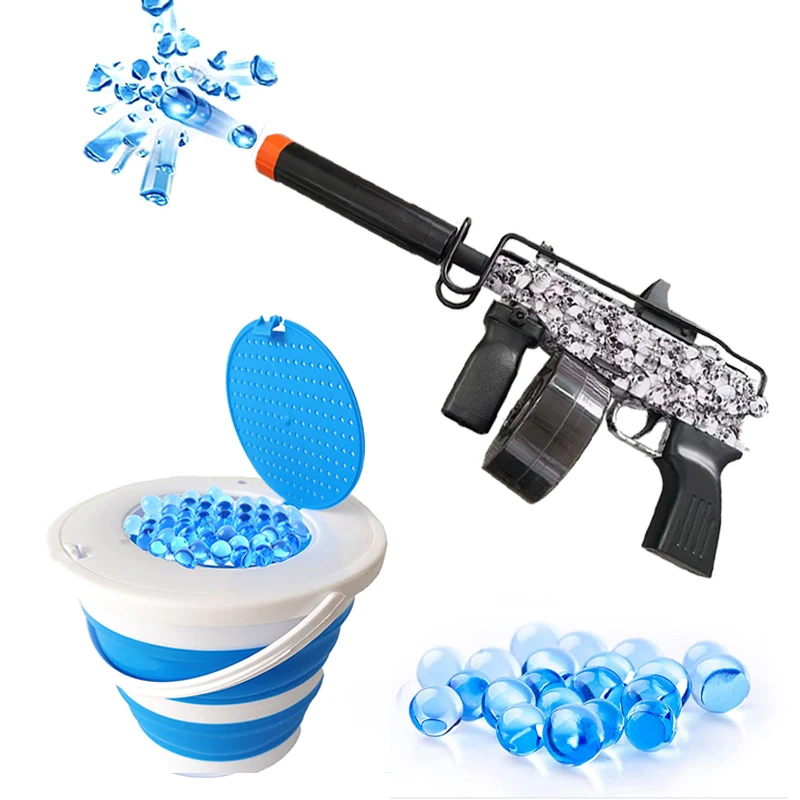 Bunnyhi 2022 Gel Ball Guns Paint Water Electric Toy Akm47 M4 Splatter ...