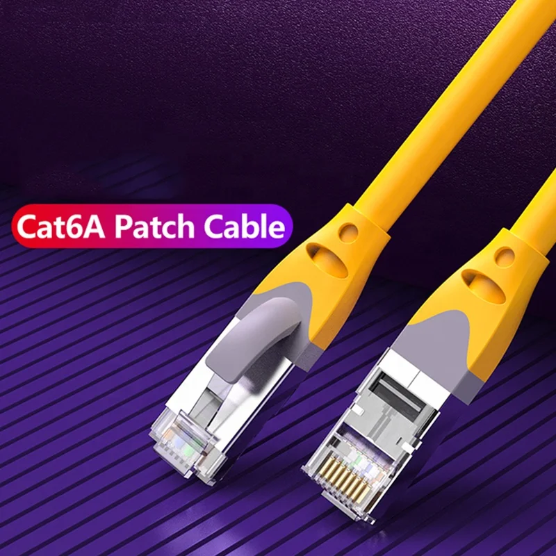 Rj Cat6a Plug Rj45 Conector Crimp Sftp Uftp Patch Cord Lan Cable ...