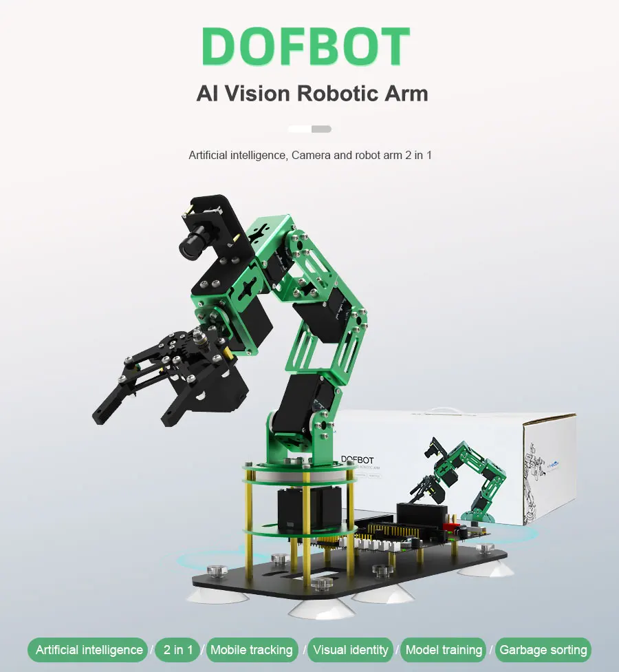 Yahboom AI Visual Robot Arm ROS Kit with Python3 Programming