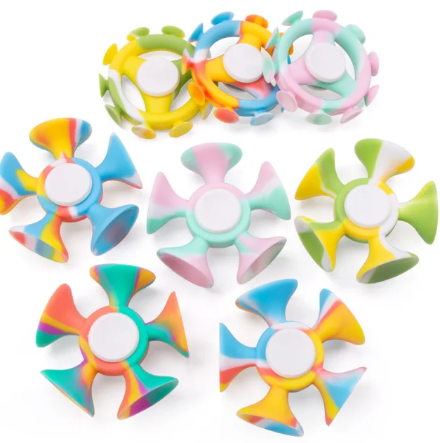 Silicone Kids Decompression Handheld Fidget Toys Suction Cup Fidget ...