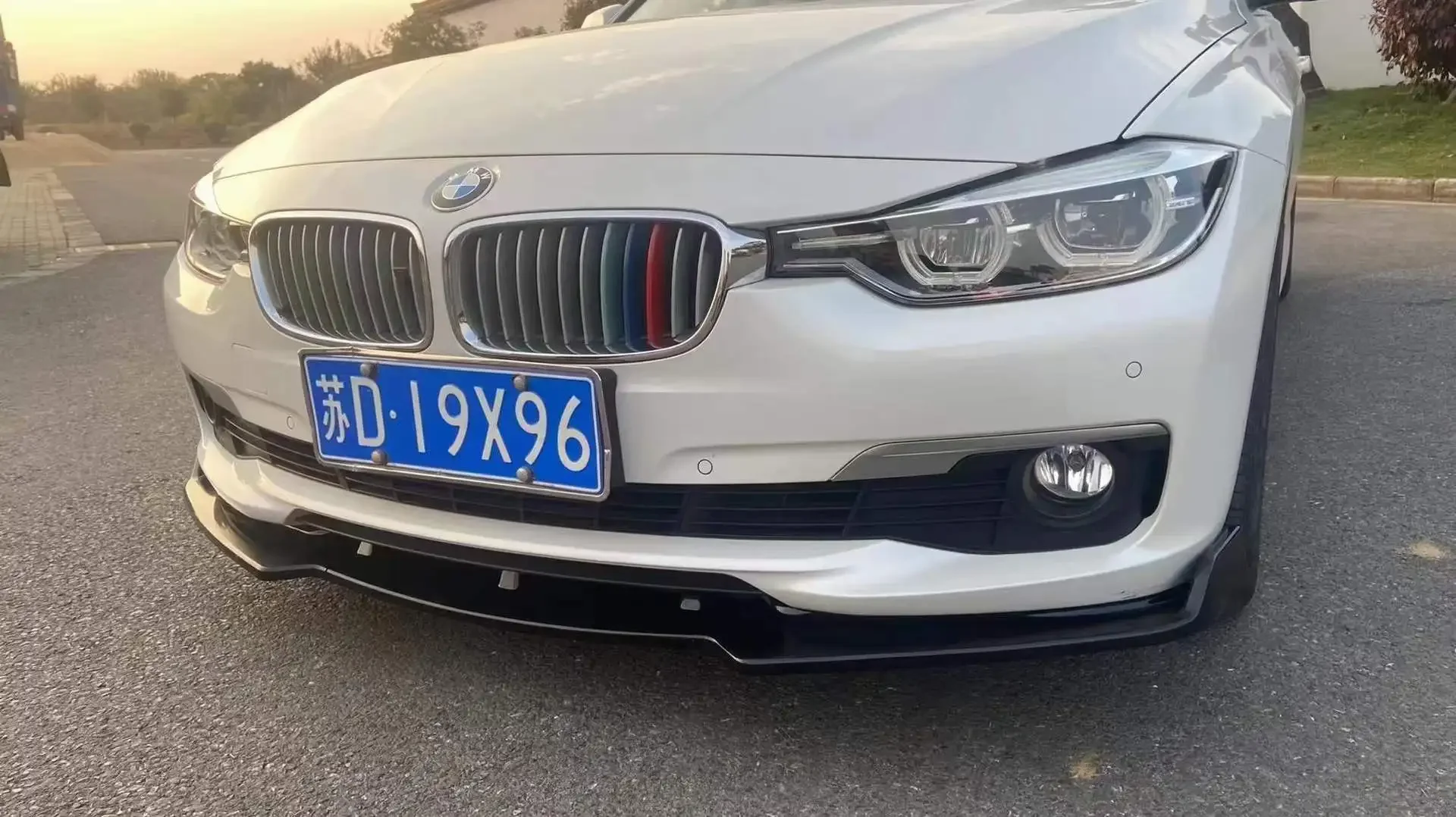 For F30 Lip Car Front Bumper Splitter Diffuser Lip Spoiler Body Kit For ...