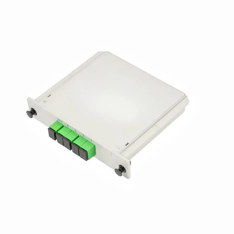 Cassette Type 1*4 Sc Upc Sc Apc Fiber Optic Plc Splitter Ftth Fiber ...