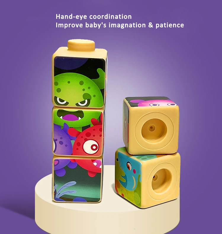 Stacking Building Blocks Outer Space Puzzle Baby Soft Play Blocks - Buy ...