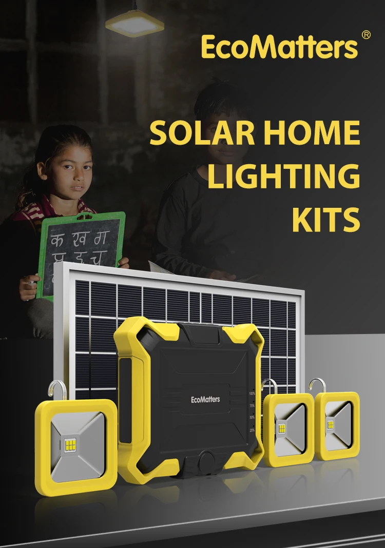 Complete Ecomatters Home Mobile Charging 12w Solar Panel Led Light ...