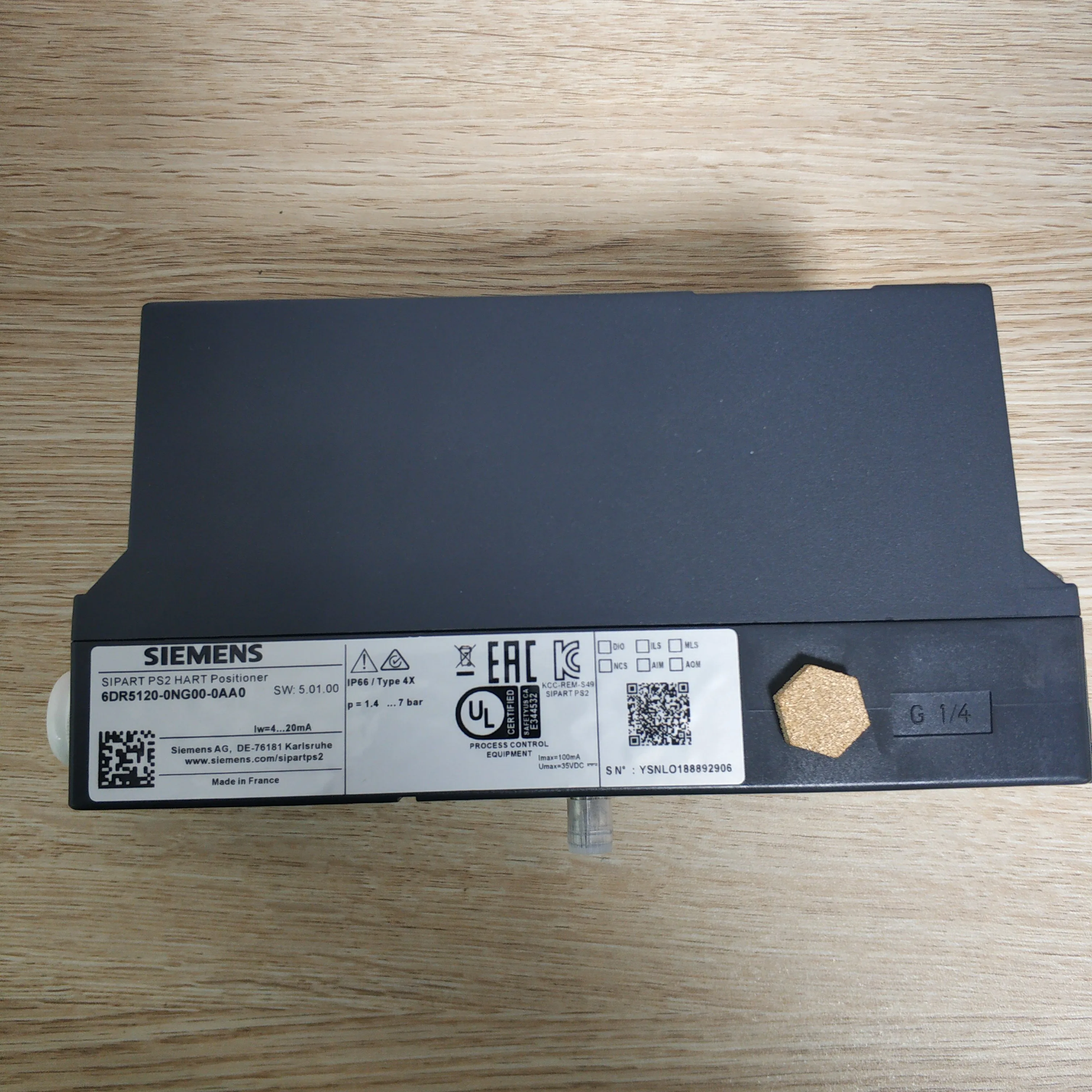 Siemens Sipart Ps2 Hart Positioner 6dr5120-0ng00-0aa0 - Buy Value ...