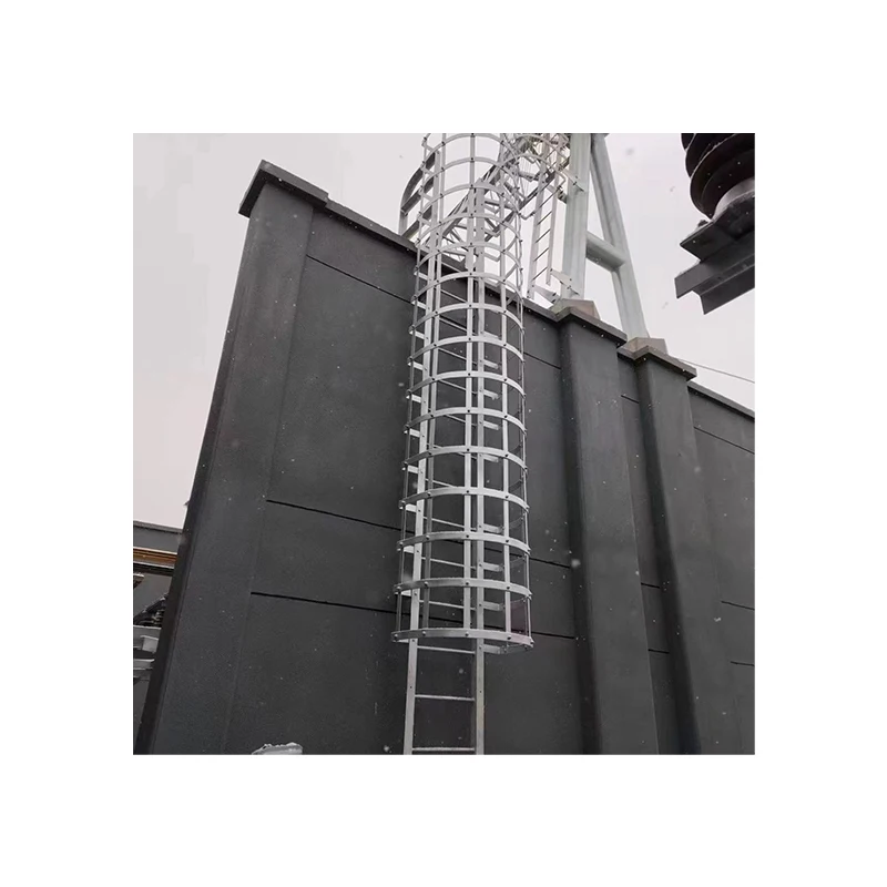 Fixed Safety Aluminum Cat Ladder With Cage And Handrail| Alibaba.com