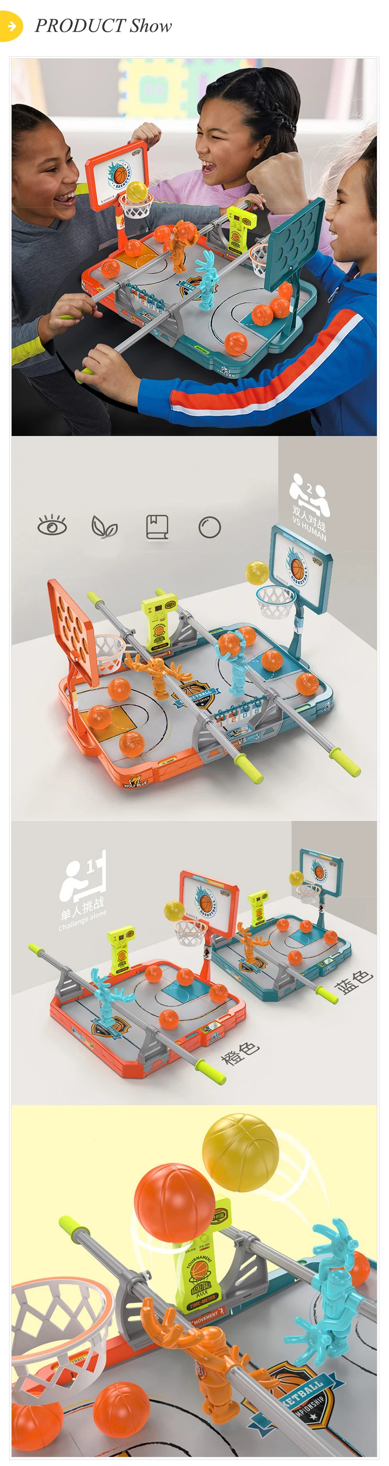 Desktop Shooting Board Game - Mini Scoring Finger Basketball