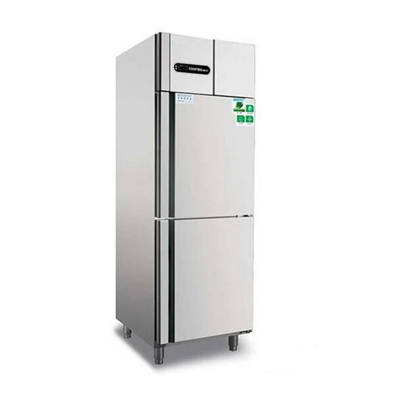 Stainless Steel Double Door Fridge Stand Up Deep Freezer Commercial ...
