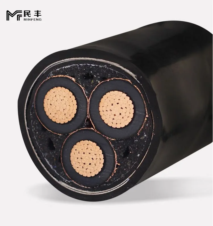 Minfeng10kv 11kv 15kv 20kv 33kv 35kv Single 1 3 Core Copper Aluminum Xlpe Insulated Pvc Sheath ...