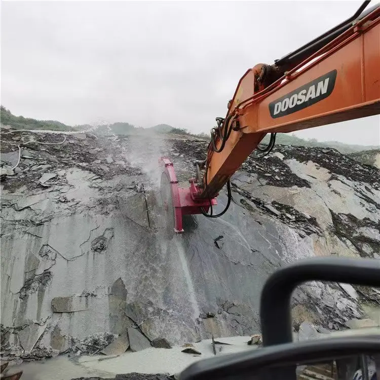High Afficiency Rotary Rock Saw Cut Shear Hard Geology Excavator Rock ...