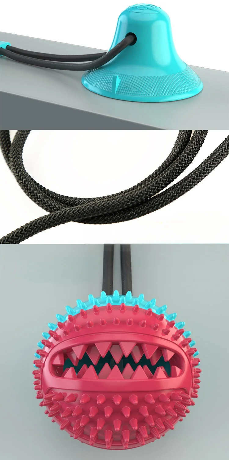 Suction Cup Leaky Food Ball Pet Toy Dog With Molar Vent Nibble Resistant Ball Toy - Buy Squeaky ...