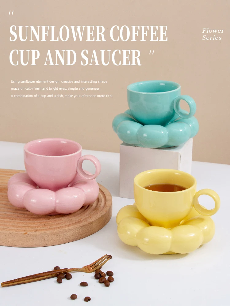 Nordic Ins Custom Macaron Breakfast Porcelain Coffee Mug