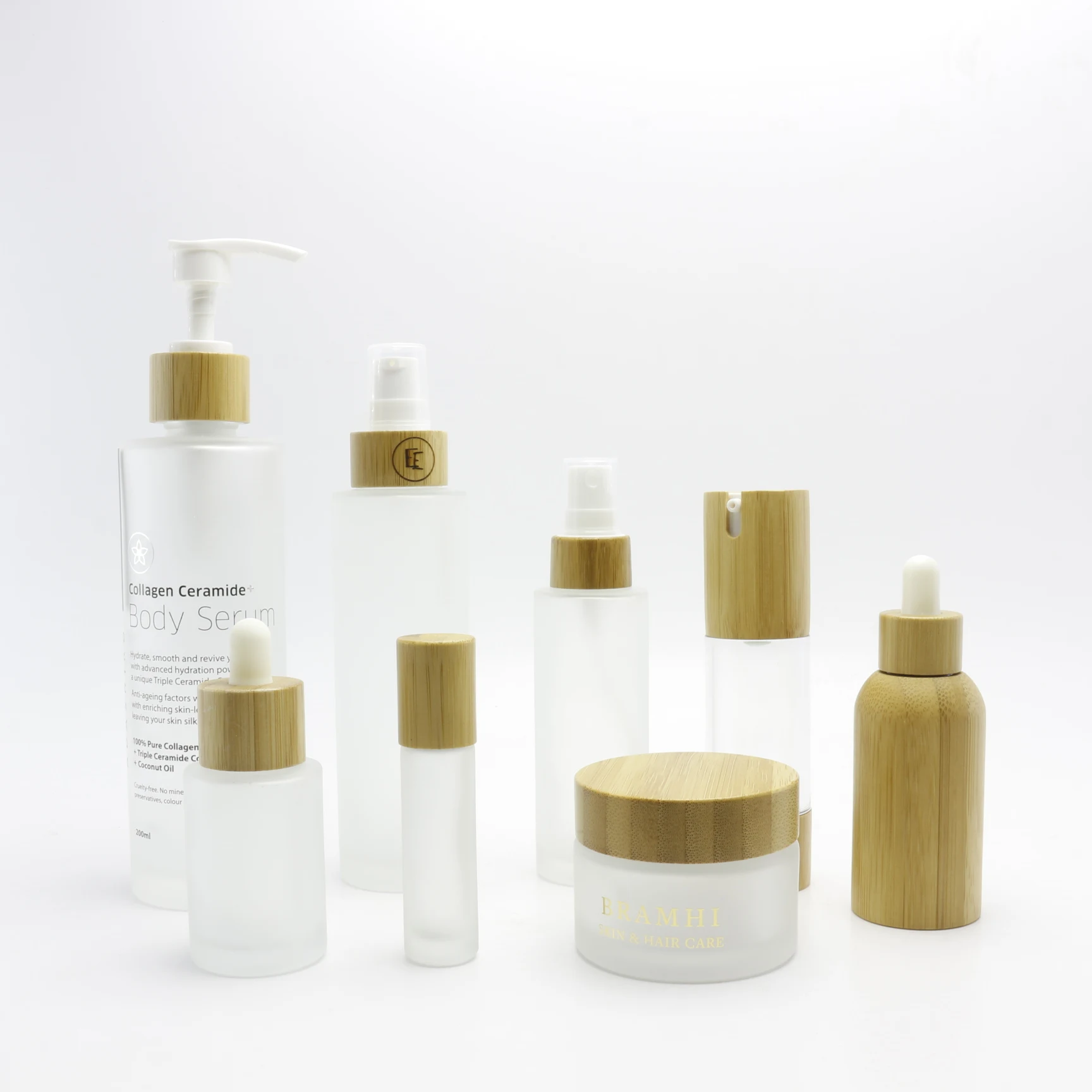 Bamboo Packaging Empty Cosmetic Cream Plastic Container 15g 30g 50g ...