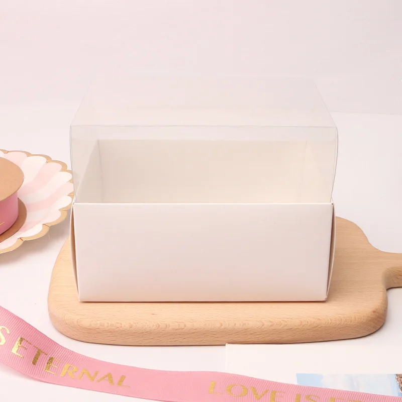 OEM Macaron Pastry Dessert Packaging Boxes Multi Color clear Lid Paper ...