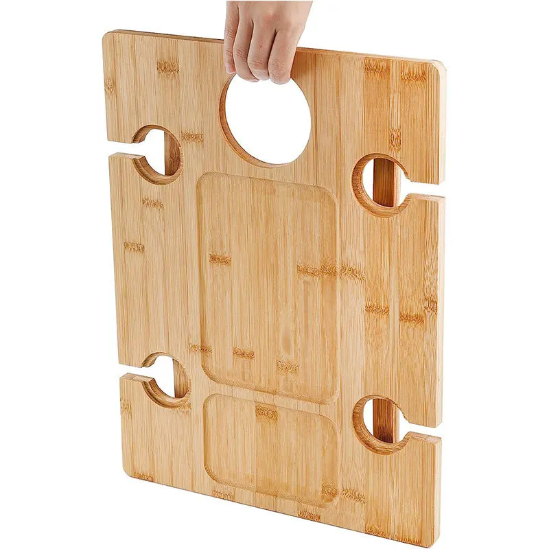 Multifunctional Portable Wooden Folding Wine Table Beach Picnic Table ...