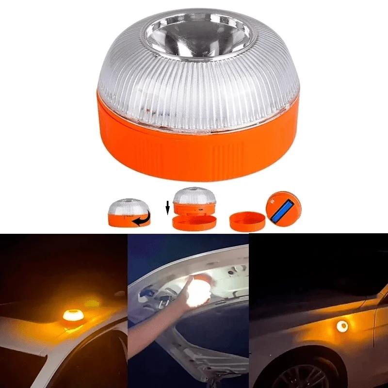 Rechargeable Led Car Emergency Light V16 Flashlight Led Car Emergency ...
