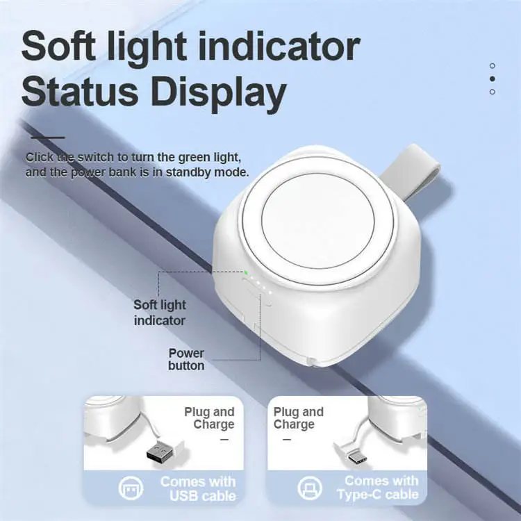 Hottest Mini Portable Magnetic Power Bank For Apple Watch 6/7/8 Ultra ...