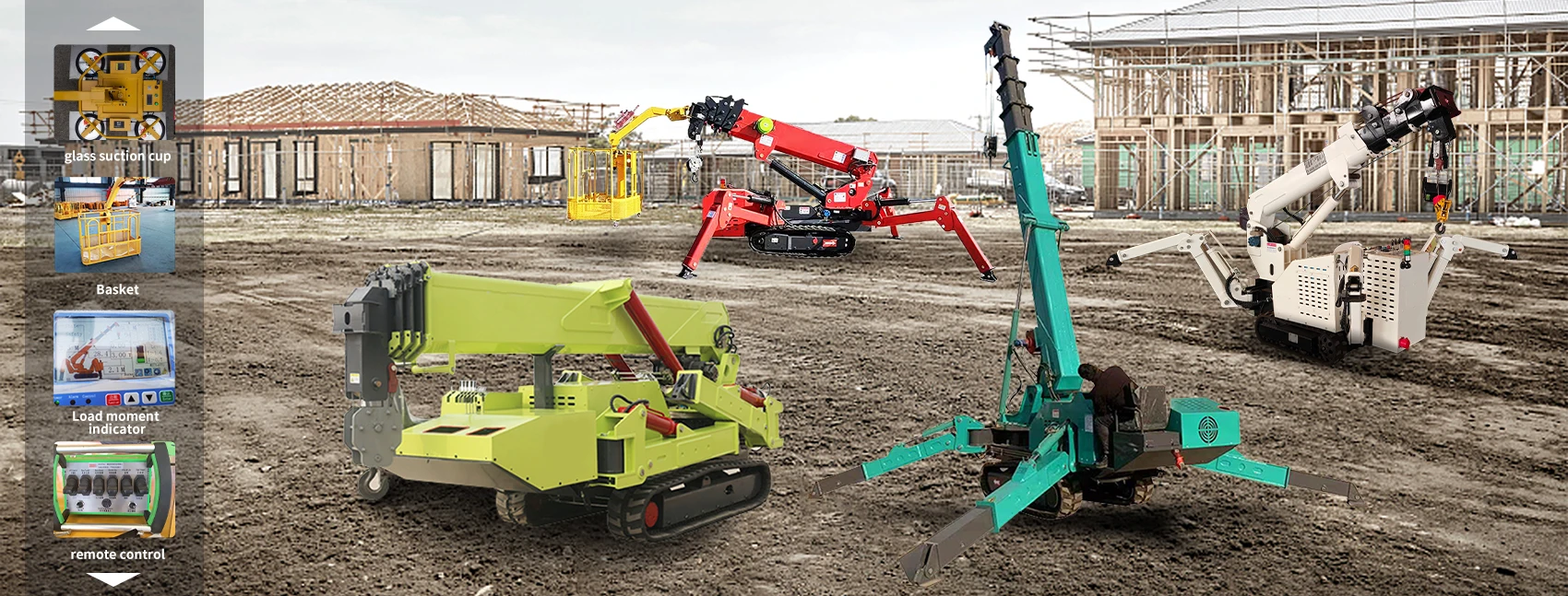 5ton Crawler Mobile Crane Lifting Equipment Small Spider Crane 5ton ...