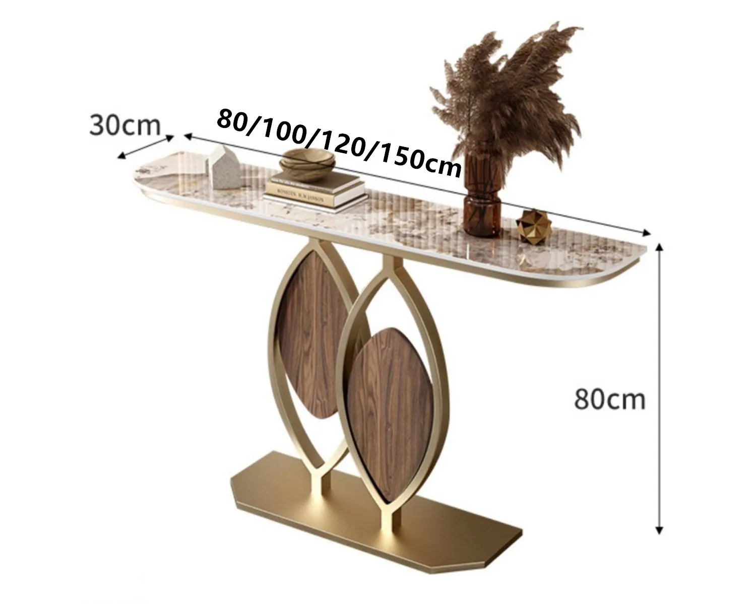 Oem Modern Entry Marble Top Console Table Sofa Side Table Hallway Metal ...