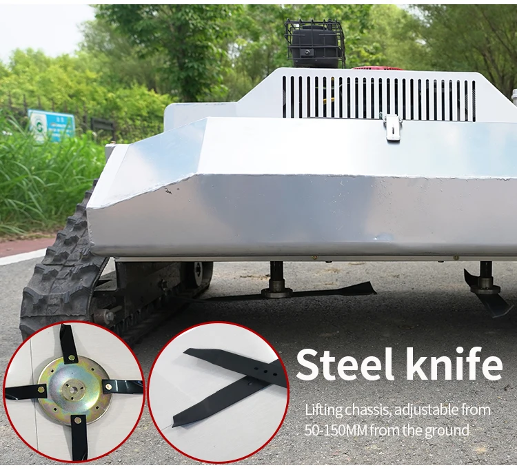 Multifunctional Remote Control Crawler Lawn Mower Small Lawn Mower For ...