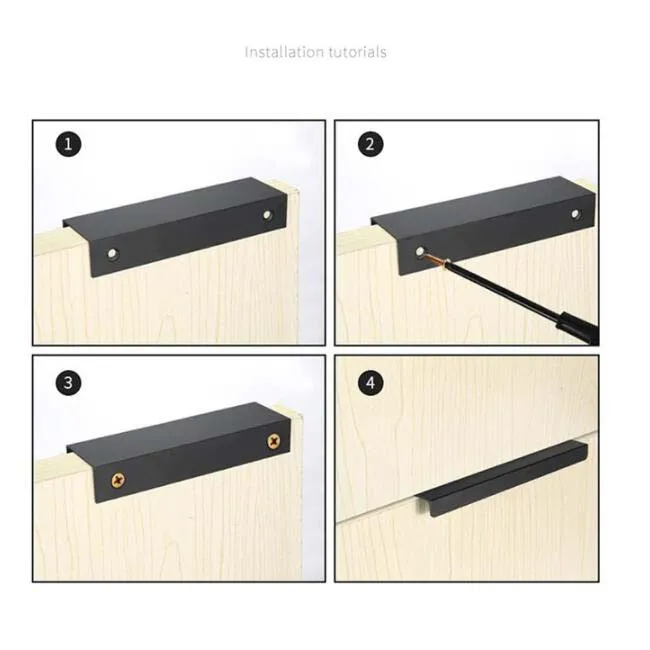 Concealed Edge Pull Handles - Stylish & Functional