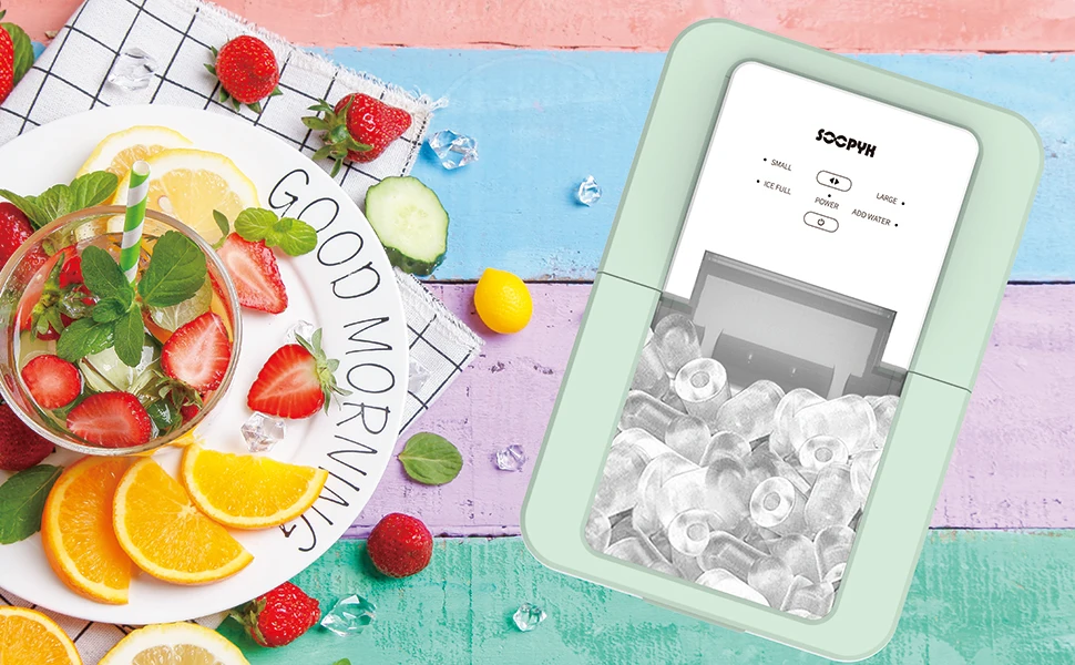 Aquart IC1209 Mini Ice Maker - 12KG Daily Output & Self-cleaning