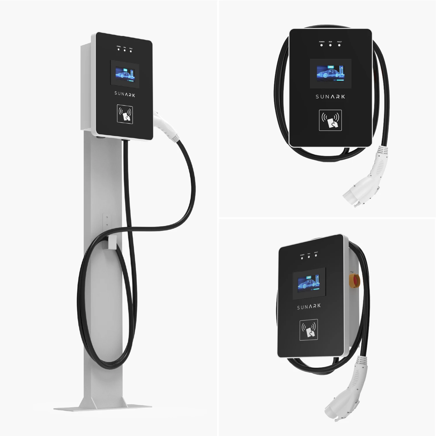 Hot Sale Sunark Ev Charging Station 3.5kw 7kw 11kw Level 2 Ev Charger With Type2 Plug - Buy 7kw ...
