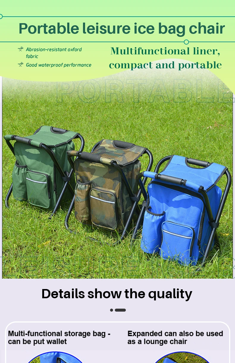 Portable Folding Camping Beach Fishing Chair - Durable & Eco-friendly