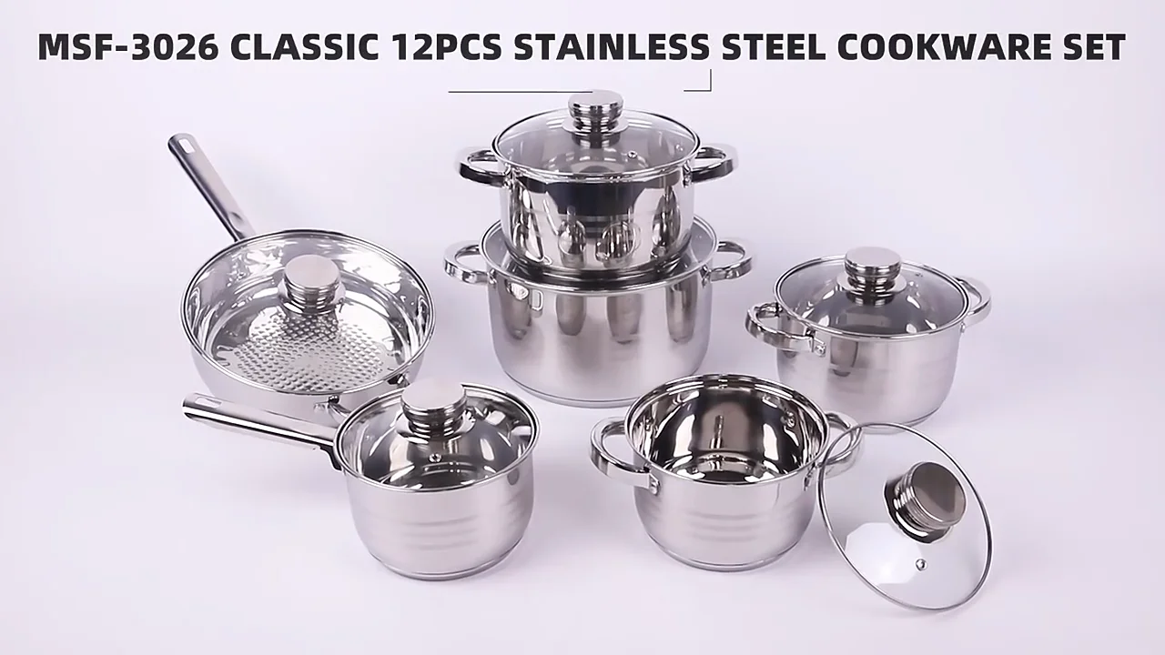 Kaisa Villa Induction Gas Cookware Set Classic Design Metal Cooking ...