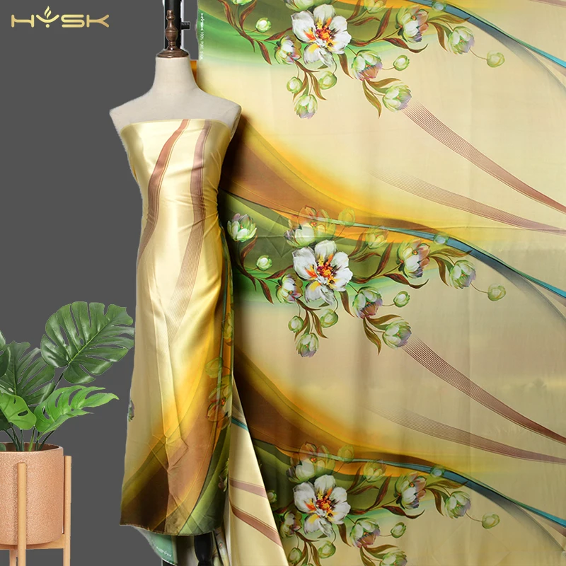 Hysk 100 Pure Silk Satin Fabric Material Comfortable Elegant Silk Vegan ...
