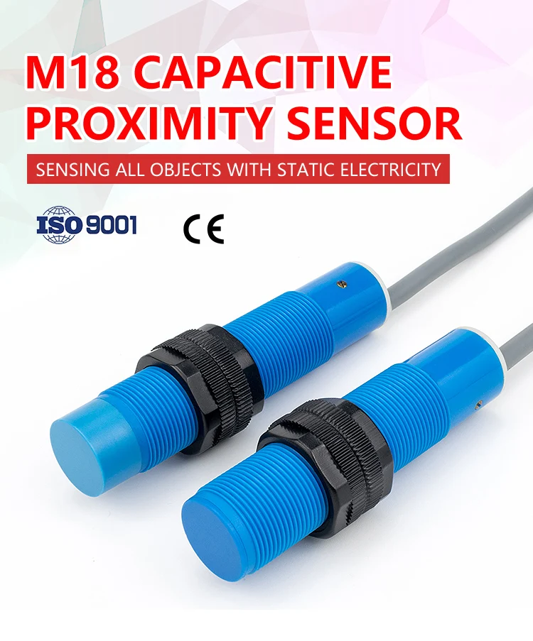 Plastic Capacitive Proximity Sensor Switch Series M18-plastic Pipe Fitting Capacitive Proximity ...