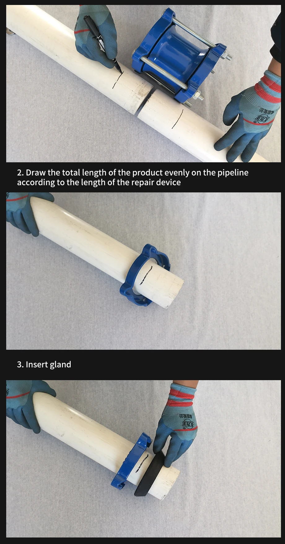 DN150 PN16 Universal Flange Type Carbon Steel Universal Dresser ...