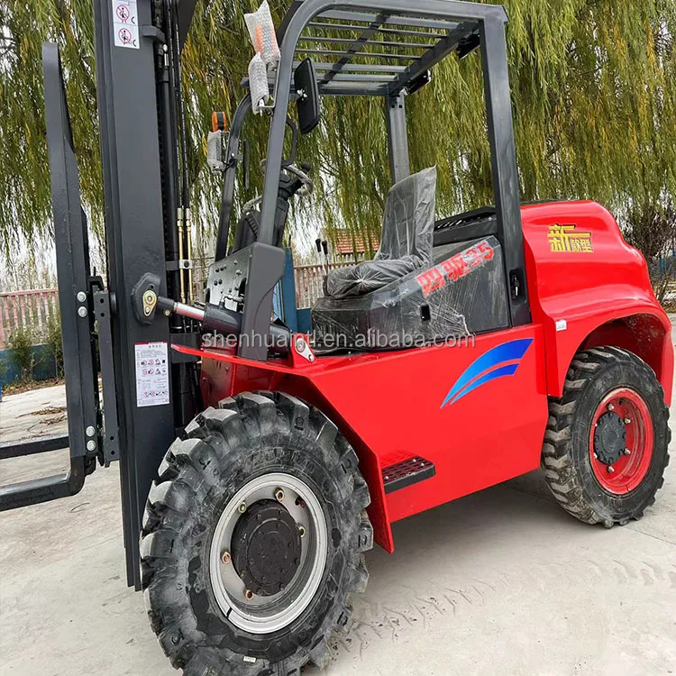 All Rough Terrain Forklift Truck Lifting 3m 4m 5m Forklifts 3t 3.5t 4t Ton Off Road 4x4 4wd ...