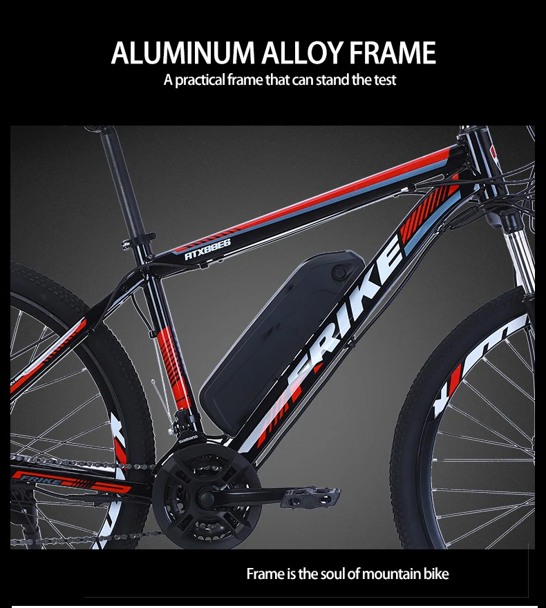 FRIKE Ebike - 1000w 48v City Electric Bike with Aluminum Frame