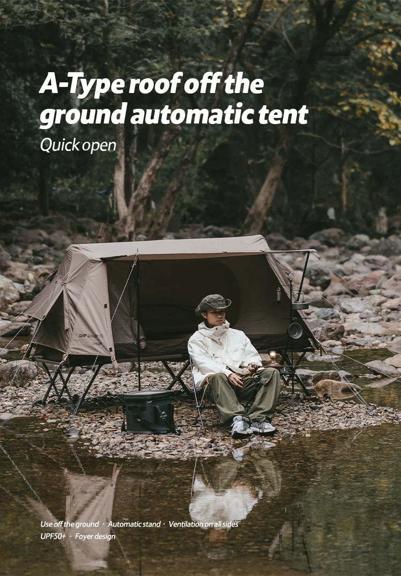 Naturehike Outdoor Camping Sleeping Cot Tent - Four-season