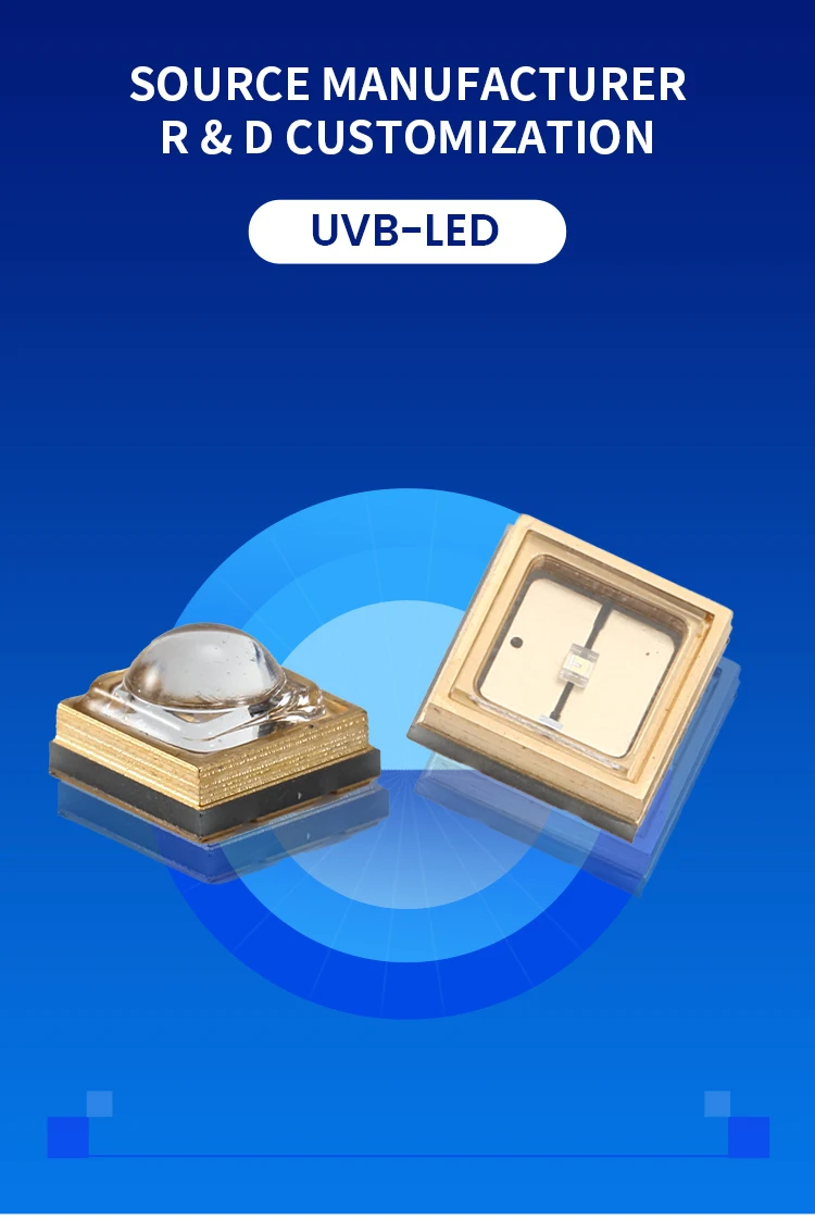 High Power UV LED SMD Lighting Circuitry 1W UVB 308nm 3535 305nm 310nm ...