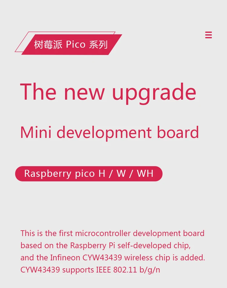 Packbox Raspberry Pi Pico W With Wireless Wifi Development Board Pico ...