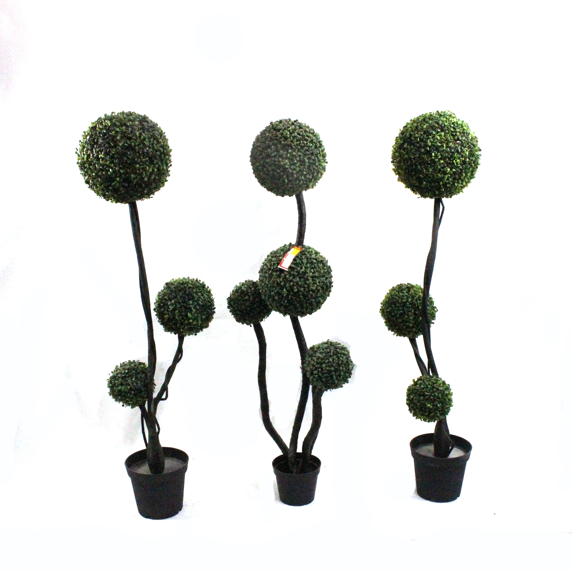 Artificial Topiary Boxwood Ball Tree - Eco-Friendly Decor