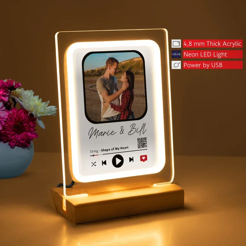 Custom LED Lamp Photo Frame - Acrylic Glass Art| Alibaba.com