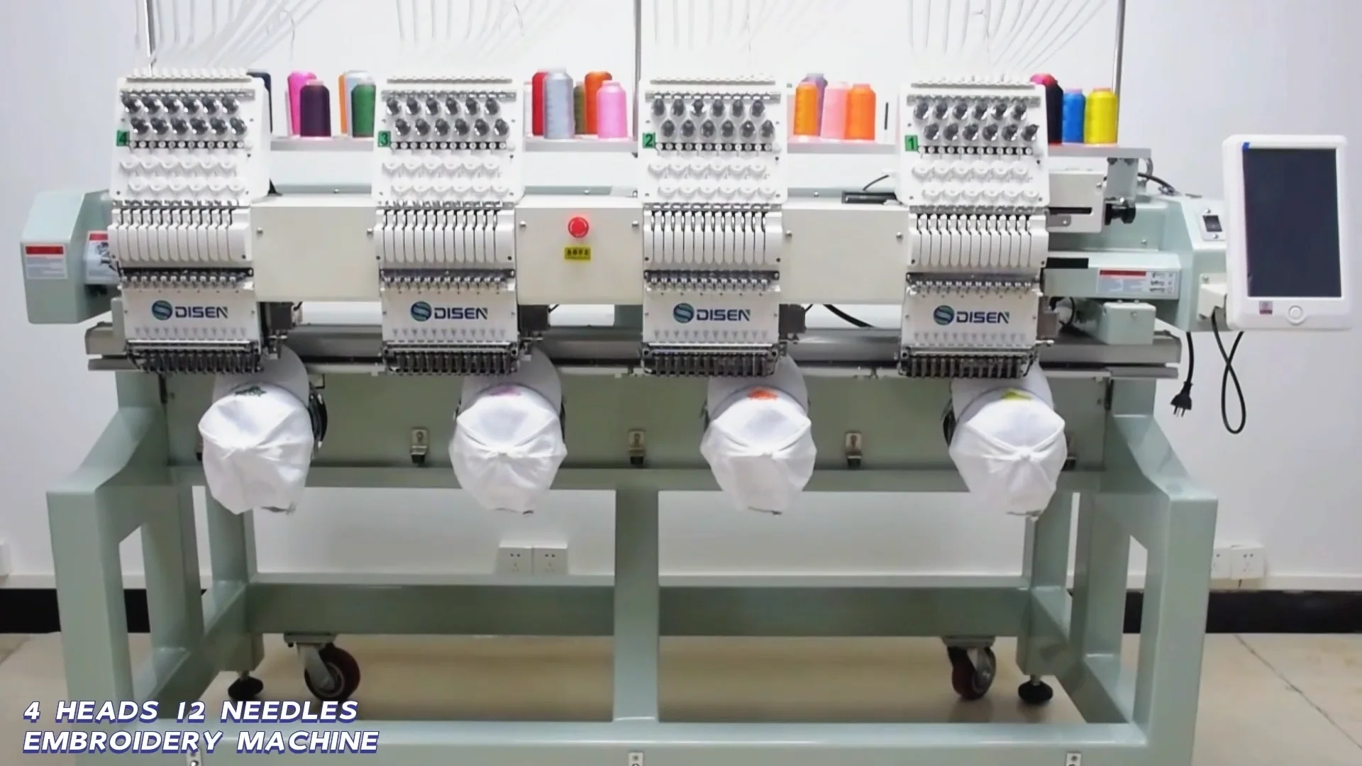 Disen Industrial Multi Logo Automatic China Hat 4 Head Computer Used ...