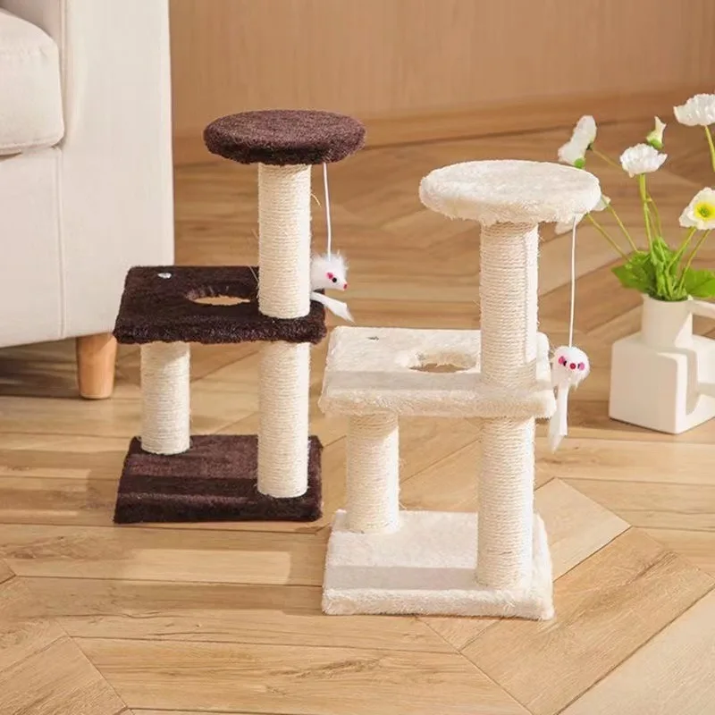 Climbing Rack-Asana Sisal Grab Column Rack Jumping Platform Toy Tree ...