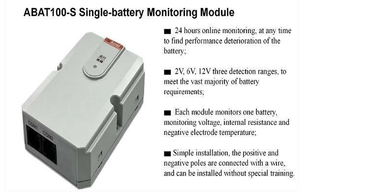 Acrel Abat100-s06 Battery Monitoring Module With Ups Controllers Uart ...