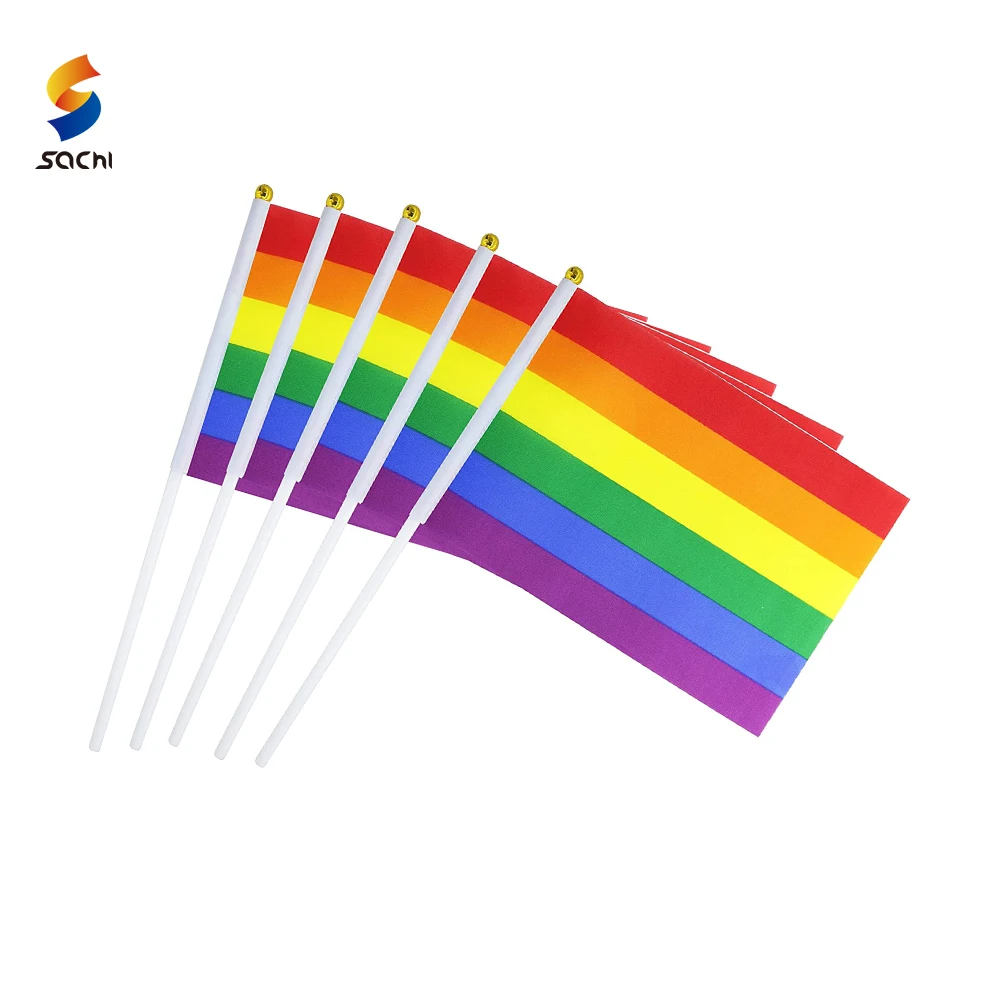 50 Pack Rainbow Pride Flag Small Mini Rainbow Flag Wholesale - Buy Mini ...