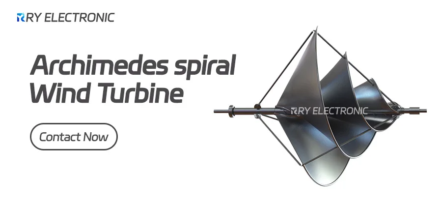 RY Archimedes Spiral Wind Turbine - 1KW Free Energy