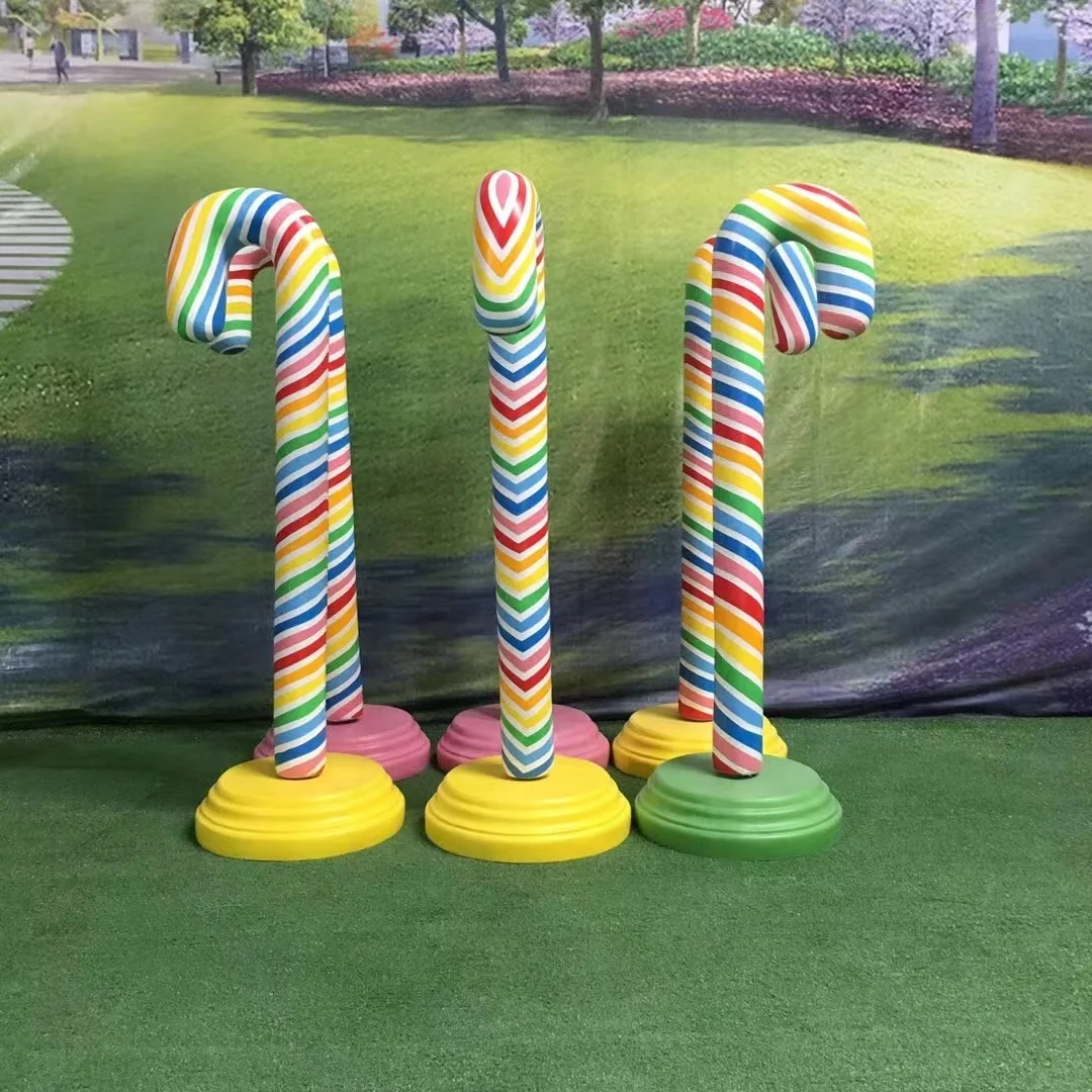 Life Size Pop Art Giant Candy Lollipop Sculptures Resin Candy Large ...
