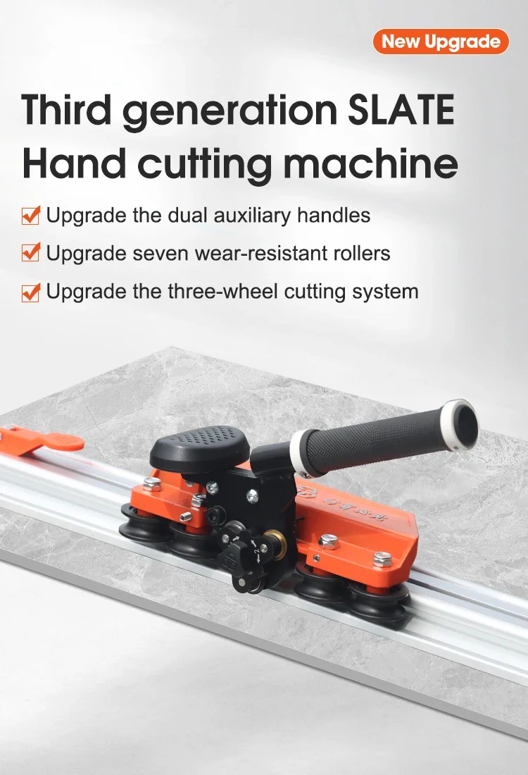 2m Guide Rails Manual Tile Cutter - Precision and Portability