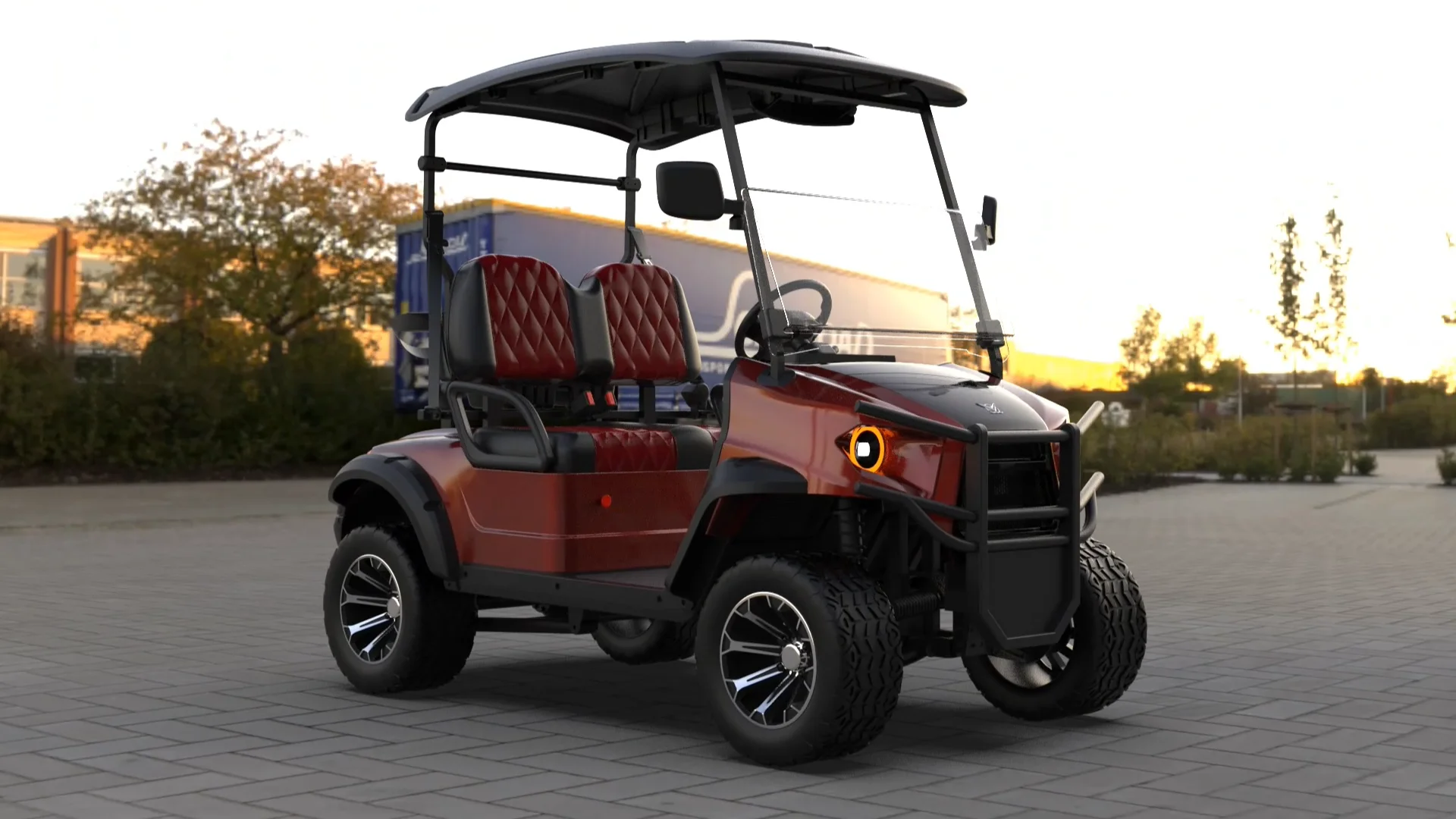Custom Electric Street Legal Golf Cart 2 Seater Off-road Hunting Buggy ...