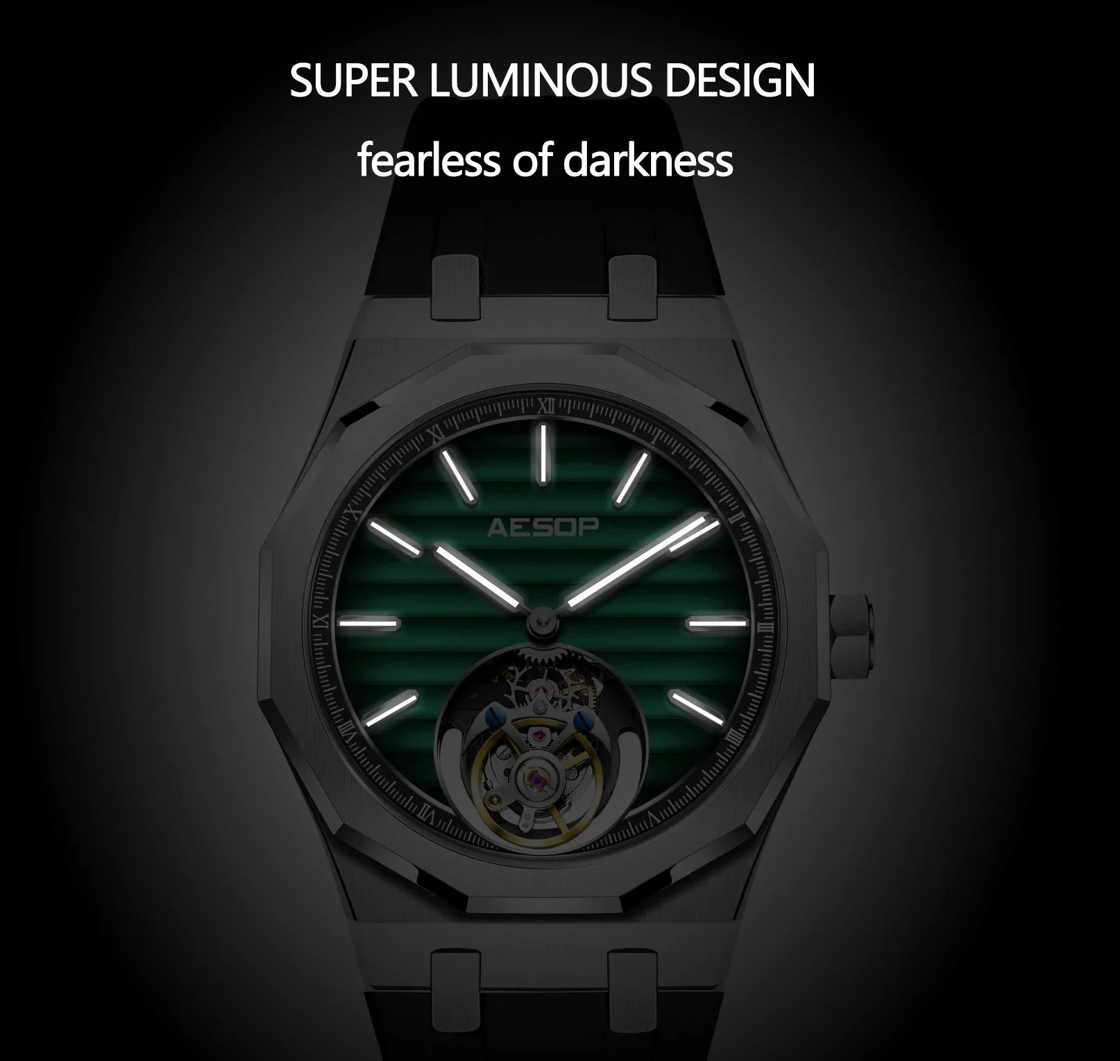 Aesop Classic Fashion Luxury Real Tourbillon Watches Men's