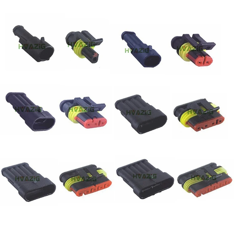 Deplhi Waterproof 2.5Series 1 2 3 4 6 Pin Delphi Pa66 Auto Connector ...