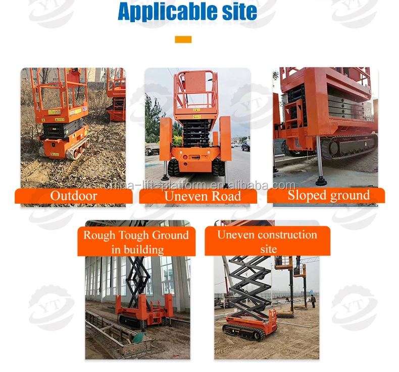 Mini En280 Standard Hydraulic Construction Aerial Work Platform Crawler ...